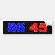 86 45 BUMPER STICKER | Zazzle