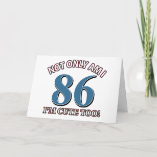 86th Birthday Cards | Zazzle