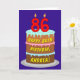 86th Birthday: Fun Cake and Candles + Custom Name Card | Zazzle