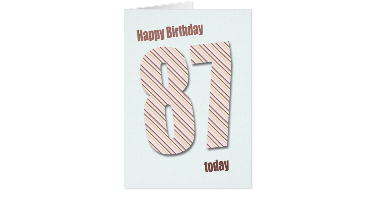 87th birthday card | Zazzle