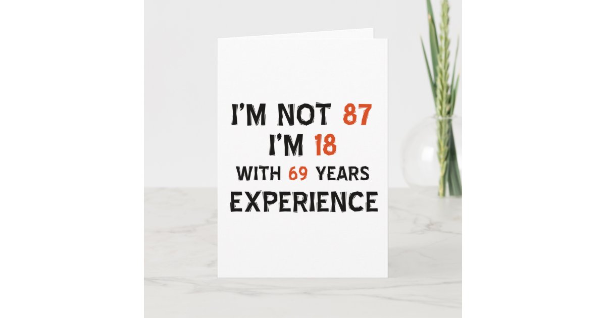 87th birthday designs card | Zazzle