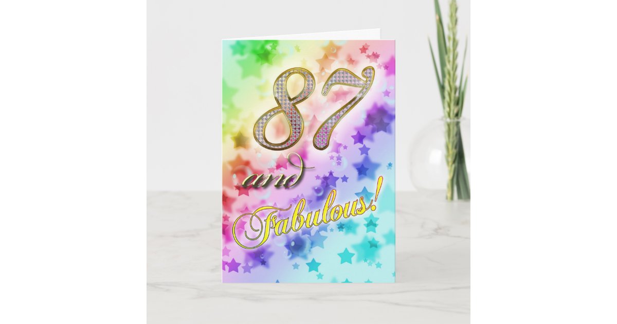 87th Birthday party Invitation | Zazzle