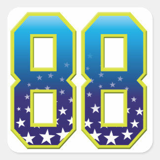 79+ Number 88 Stickers and Number 88 Sticker Designs | Zazzle
