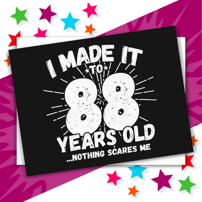 88 Year Old Sarcastic Meme Funny 88th Birthday Postcard | Zazzle