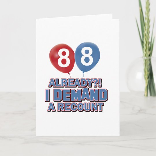 88th Year Old Birthday Designs Card Zazzle 88th-year-old-birthday-designs-card-zazzle