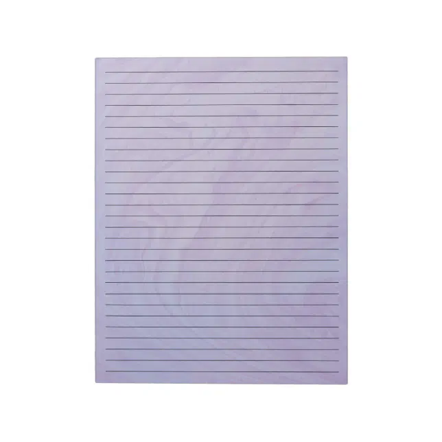 8.5" x 11" Purple Marble Black Lined Wide Ruled Notepad | Zazzle