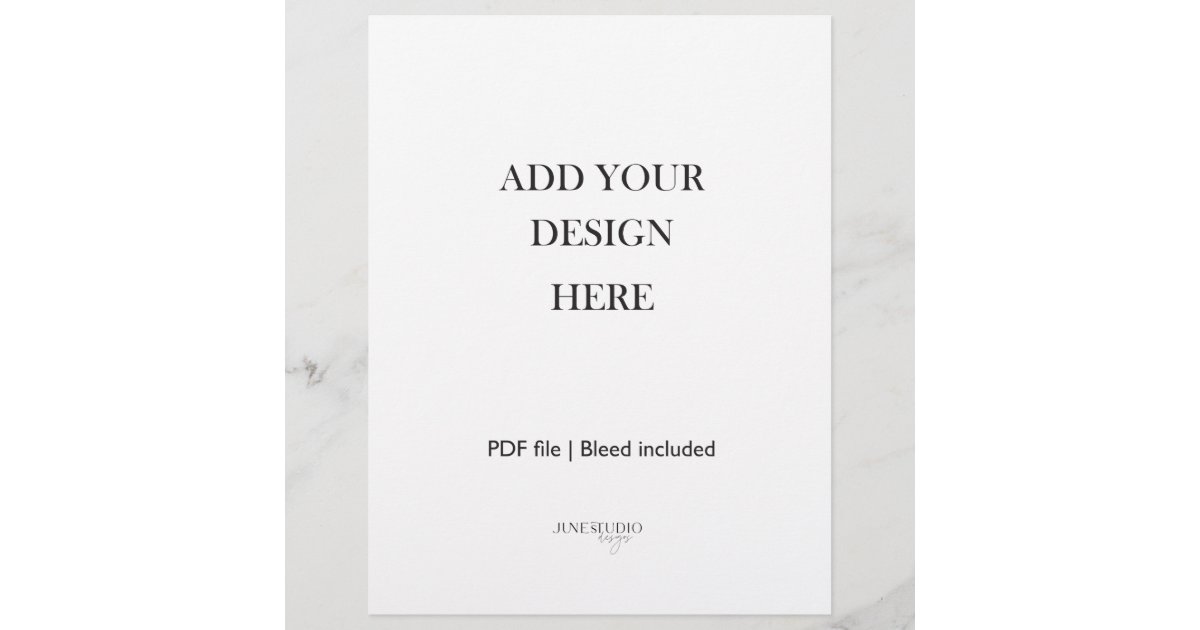 8.5x11" Portrait Sheet Printing | Zazzle