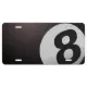 8 Ball Billiard Pool License Plate | Zazzle