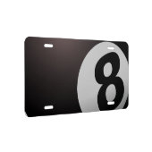 8 Ball Billiard Pool License Plate | Zazzle