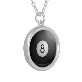 8 Ball Billiards Pool Pendant Necklace | Zazzle