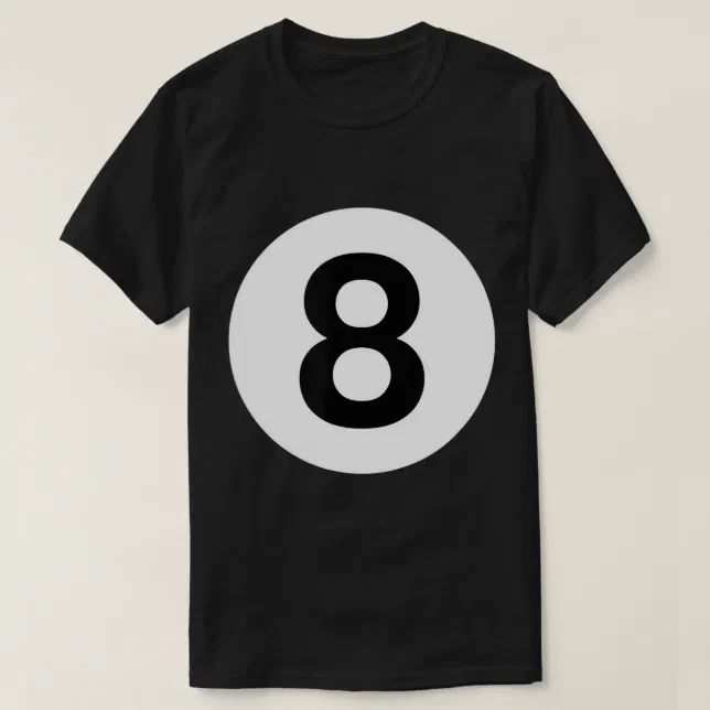 8 BALL BILLIARDS POOL TABLE COSTUME EIGHT BALL T-S T-Shirt | Zazzle