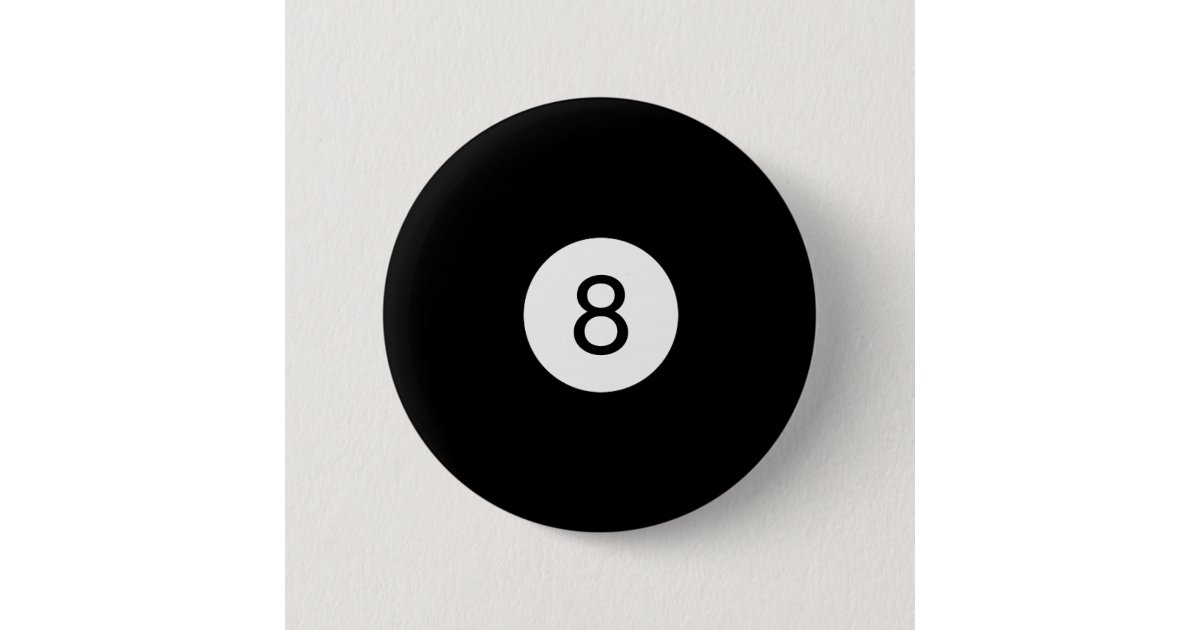 8 Ball Button | Zazzle