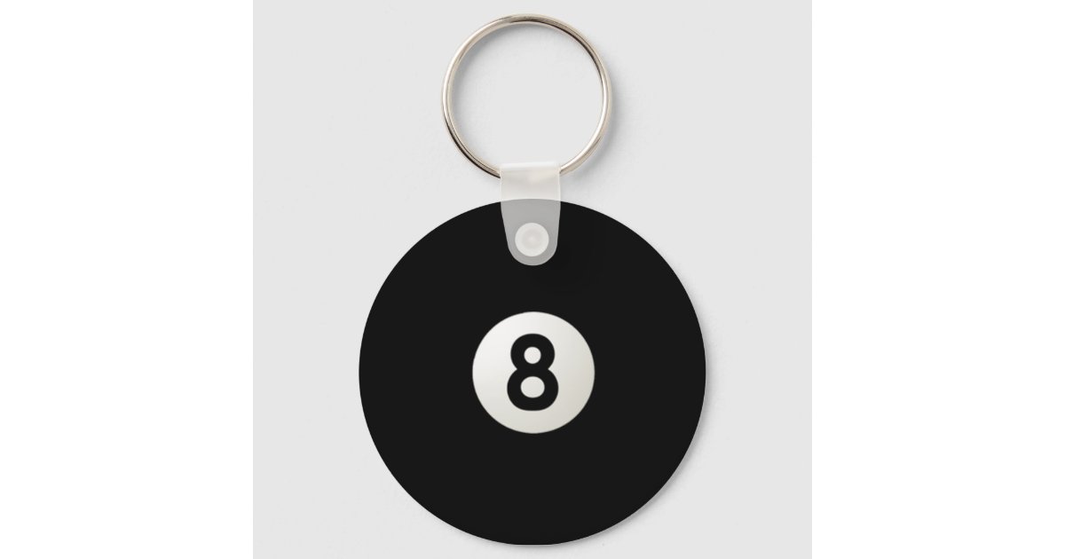8 Ball Key Chain | Zazzle