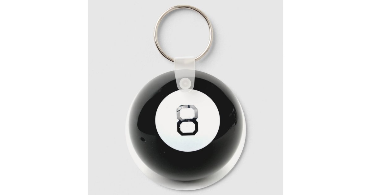 8 ball keychain | Zazzle