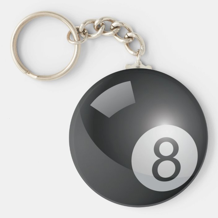 8 Ball Keychain | Zazzle