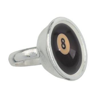 "8 Ball" pool ball design jewelry set Ring | Zazzle
