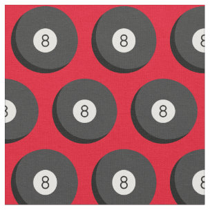 Green Pool Ball Billiards Pattern Large Repeat Fabric | Zazzle