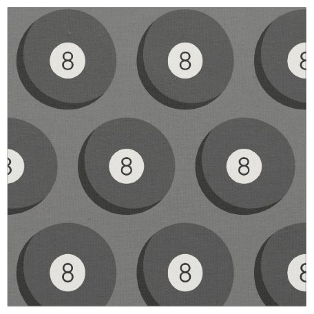 Green Pool Ball Billiards Pattern Large Repeat Fabric | Zazzle