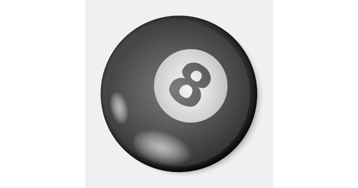 8 Ball Round Magnets | Zazzle