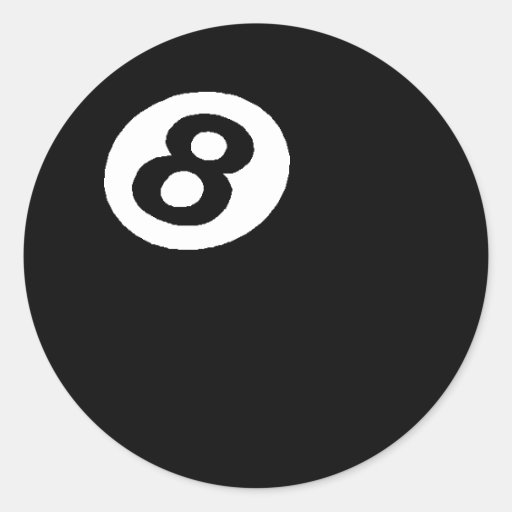 8 Ball Sticker | Zazzle