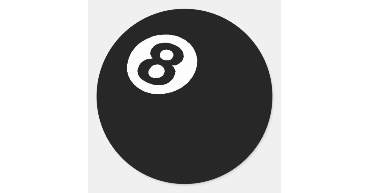 8 Ball Sticker | Zazzle