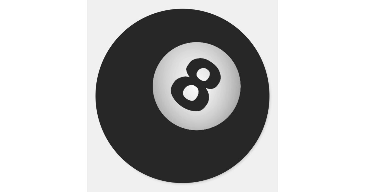 8 Ball stickers | Zazzle