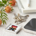 8-Bit Akuma Keychain | Zazzle