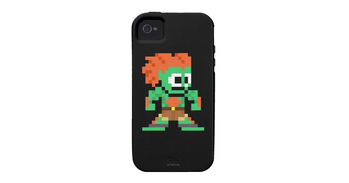 8-Bit Blanka Case-Mate iPhone Case | Zazzle