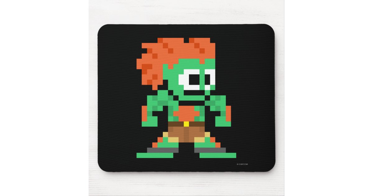 8-Bit Blanka Mouse Pad | Zazzle