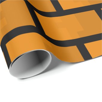 8 Bit Brick Wall Wrapping Paper | Zazzle