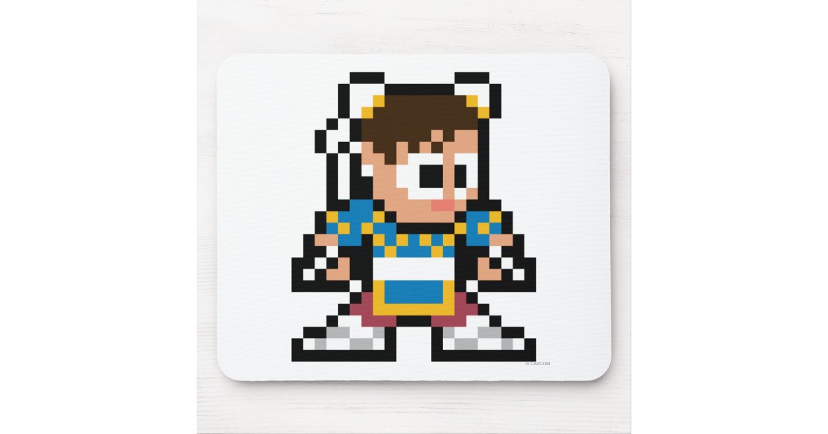 8-Bit Chun-Li Mouse Pad | Zazzle