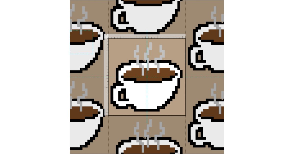 8-bit Coffee Fabric | Zazzle