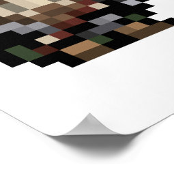 8-Bit Dwarf 16x16 Pixel Art Poster | Zazzle