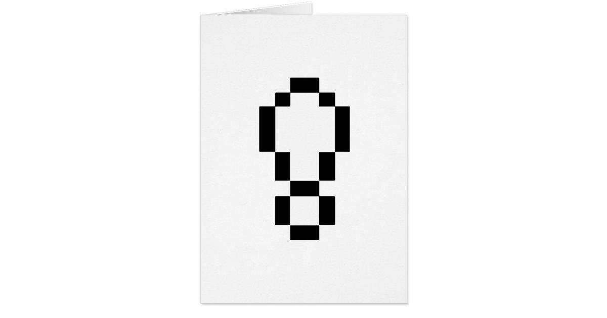 8-Bit Exclamation Point | Zazzle