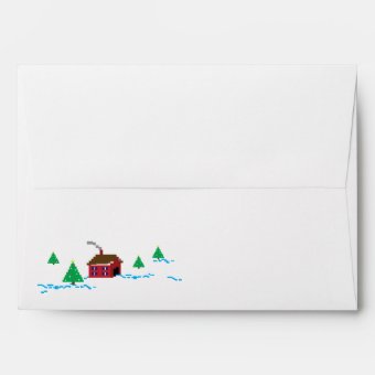 8-bit Gaming Holiday Envelope | Zazzle