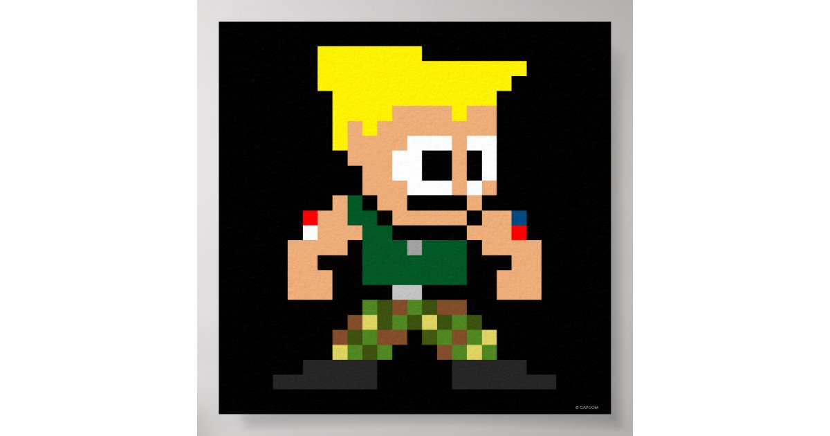 8-Bit Guile Poster | Zazzle