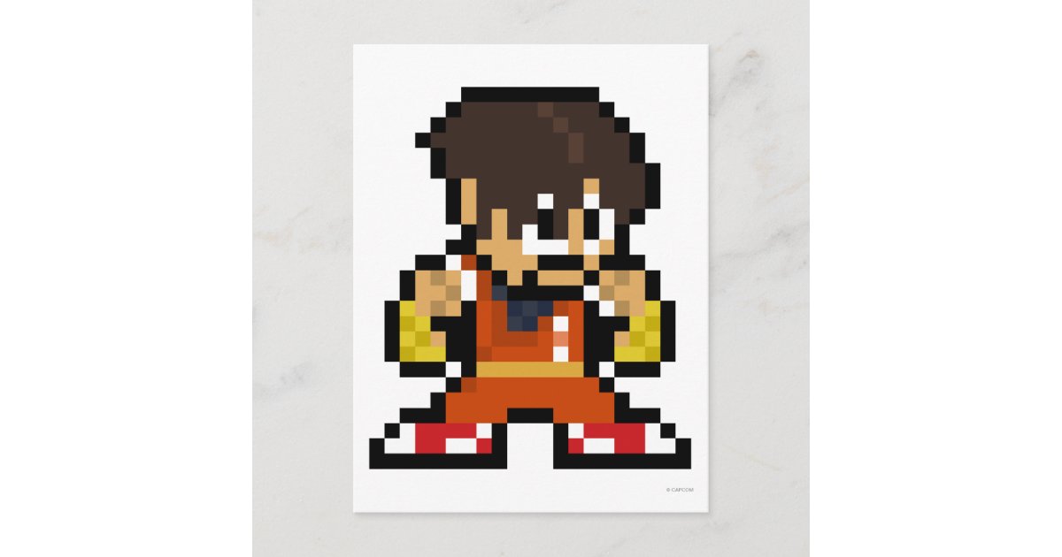 8-Bit Guy Postcard | Zazzle