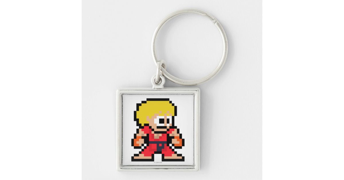 8-Bit Ken Keychain | Zazzle