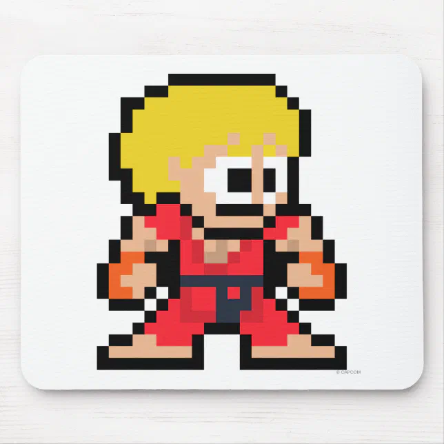 8-Bit Ken Mouse Pad | Zazzle