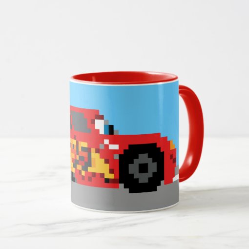 8-Bit Lightning McQueen Mug | Zazzle