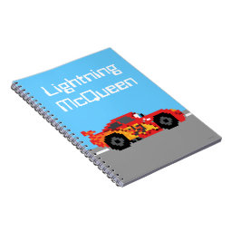 8-Bit Lightning McQueen Notebook | Zazzle