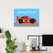 8-Bit Lightning McQueen Poster | Zazzle