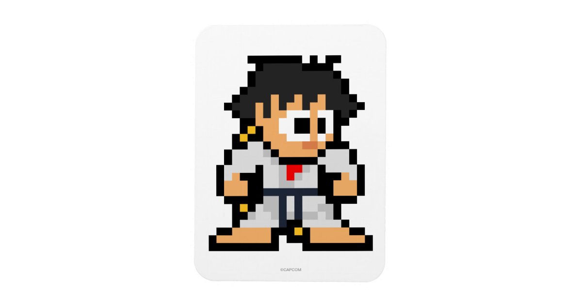 8-Bit Makoto Magnet | Zazzle