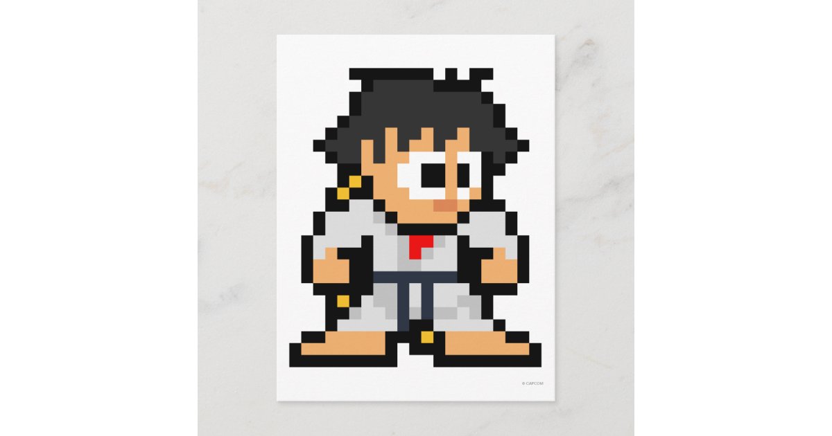 8-Bit Makoto Postcard | Zazzle