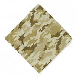 8 Bit Pixel Digital Desert Camouflage / Camo Bandana | Zazzle