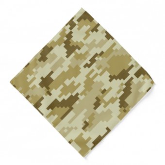 8 Bit Pixel Digital Desert Camouflage / Camo Bandana | Zazzle