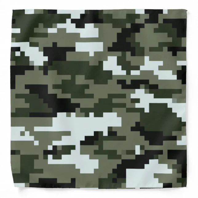 8 Bit Pixel Digital Urban Camouflage / Camo Bandana | Zazzle
