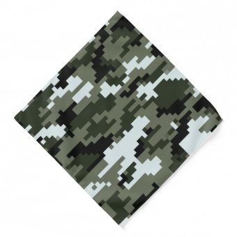 8 Bit Pixel Digital Urban Camouflage / Camo Bandana | Zazzle
