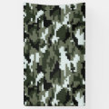 8 Bit Pixel Digital Urban Camouflage / Camo Banner | Zazzle