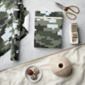 8 Bit Pixel Digital Urban Camouflage / Camo Wrapping Paper | Zazzle